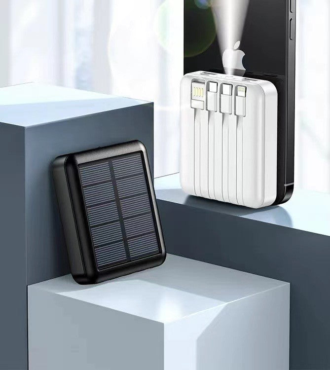 Solar Power Bank w/Built-in Cables – Bray and Em Boutique