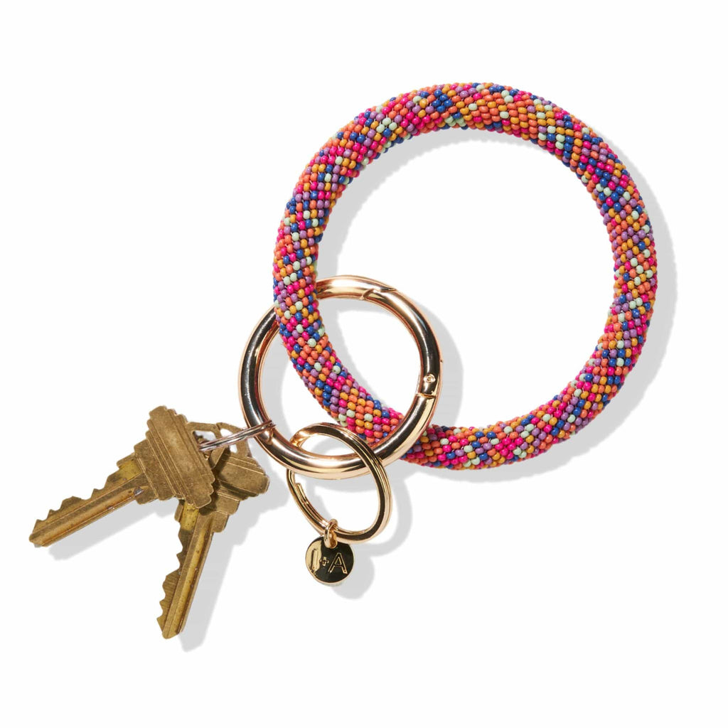Seed Bead Key Ring- Rainbow Collection – Bray and Em Boutique